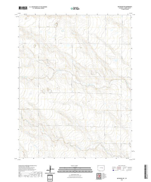US Topo 7.5-minute map for Matheson SW CO – American Map Store
