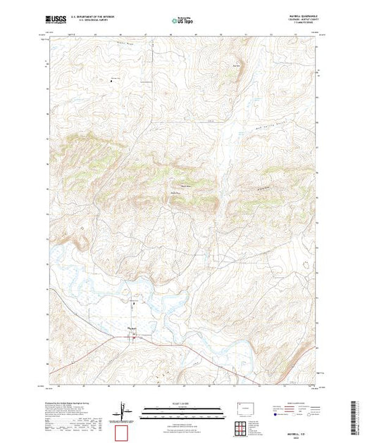 US Topo 7.5-minute map for Maybell CO – American Map Store