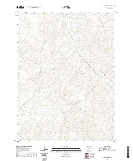 US Topo 7.5-minute map for Mayberry Spring CO – American Map Store