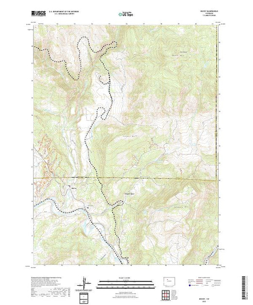 US Topo 7.5-minute map for McCoy CO – American Map Store
