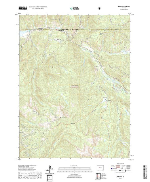 US Topo 7.5-minute map for Meredith CO – American Map Store