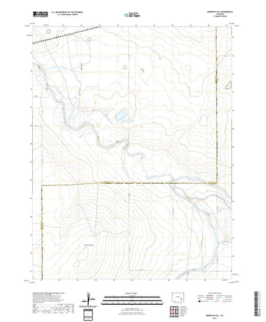 US Topo 7.5-minute map for Meredith Hill CO – American Map Store