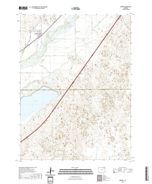 US Topo 7.5-minute map for Merino CO – American Map Store
