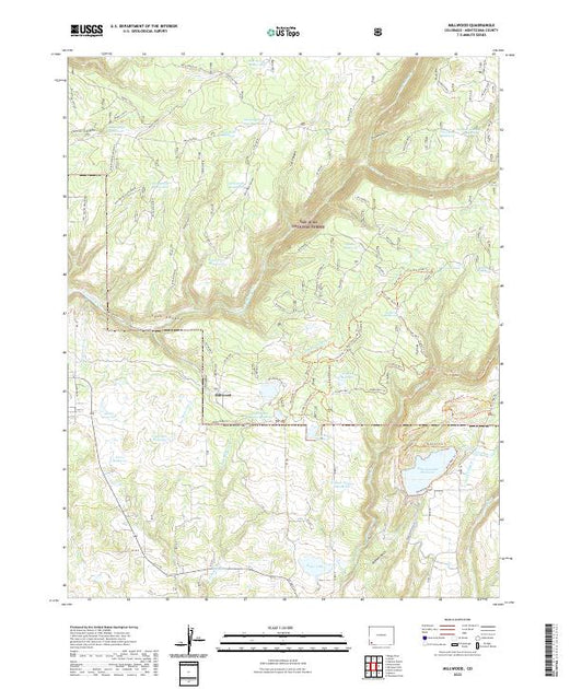 US Topo 7.5-minute map for Millwood CO – American Map Store