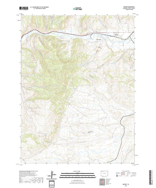 US Topo 7.5-minute map for Milner CO – American Map Store