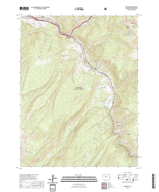 US Topo 7.5-minute map for Minturn CO – American Map Store