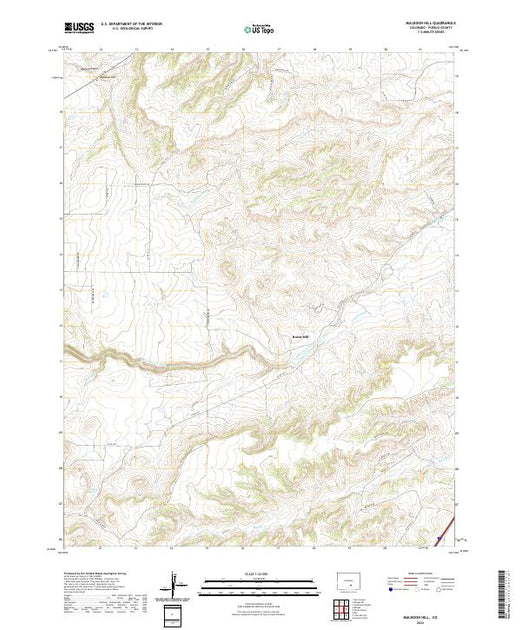 US Topo 7.5-minute map for Muldoon Hill CO – American Map Store