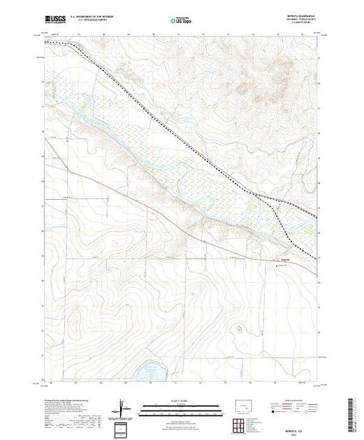 US Topo 7.5-minute map for Nepesta CO – American Map Store
