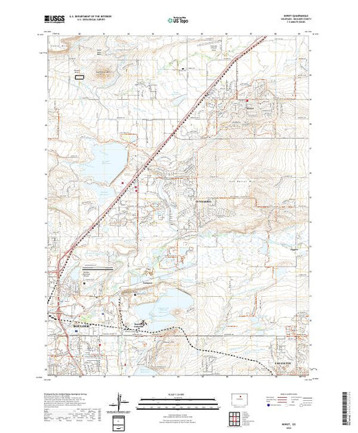 US Topo 7.5-minute map for Niwot CO – American Map Store