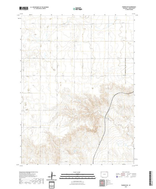 US Topo 7.5-minute map for Padroni NW CO – American Map Store