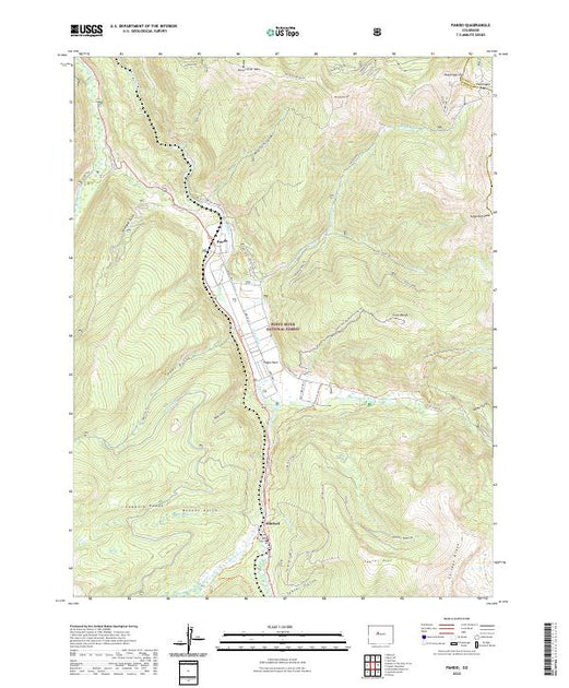 US Topo 7.5-minute map for Pando CO – American Map Store