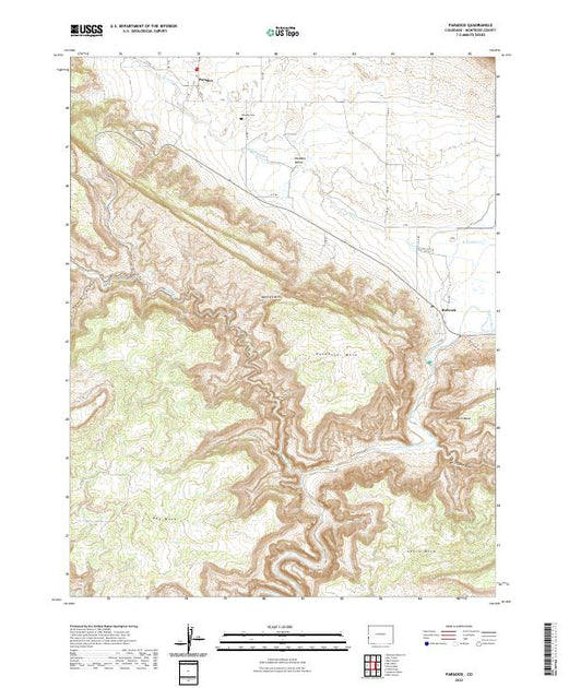 US Topo 7.5-minute map for Paradox CO – American Map Store