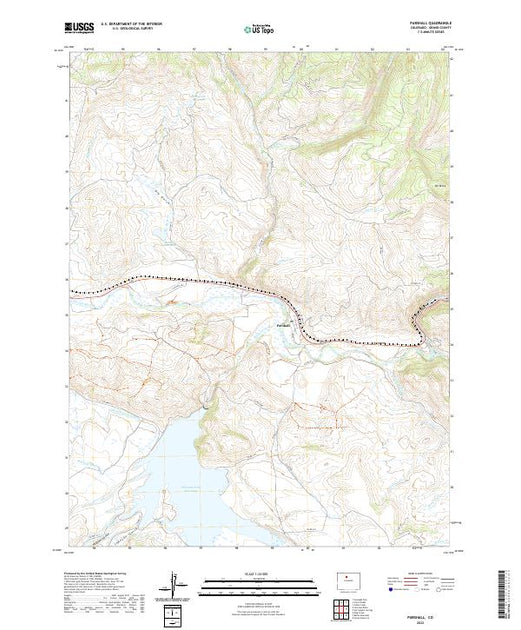 US Topo 7.5-minute map for Parshall CO – American Map Store