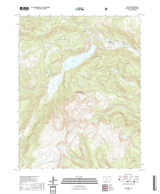 US Topo 7.5-minute map for Platoro CO – American Map Store