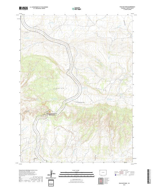 US Topo 7.5-minute map for Plug Hat Rock CO – American Map Store