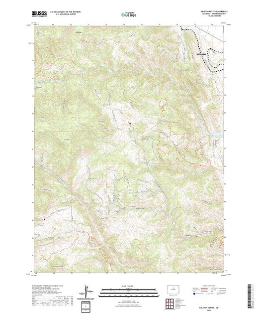 US Topo 7.5-minute map for Ralston Buttes CO – American Map Store