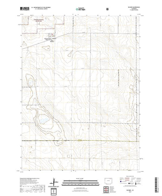 US Topo 7.5-minute map for Raymer CO – American Map Store