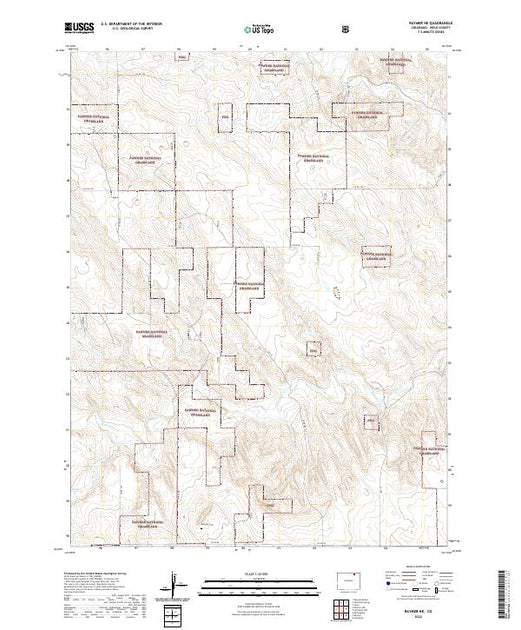 US Topo 7.5-minute map for Raymer NE CO – American Map Store