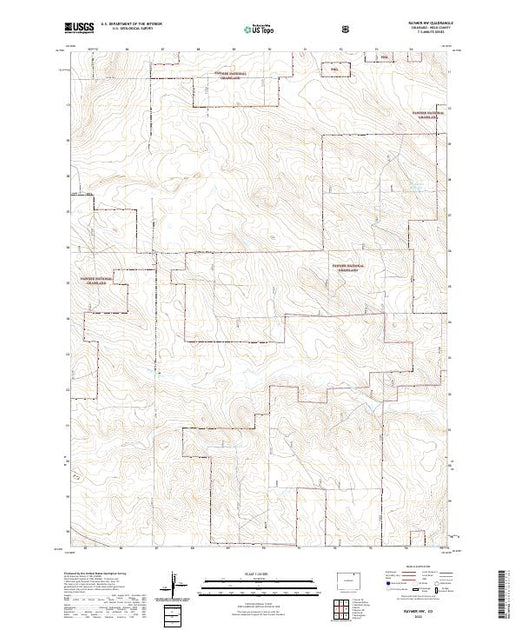 US Topo 7.5-minute map for Raymer NW CO – American Map Store