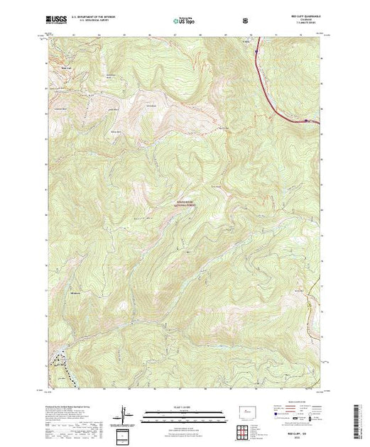 US Topo 7.5-minute map for Red Cliff CO – American Map Store