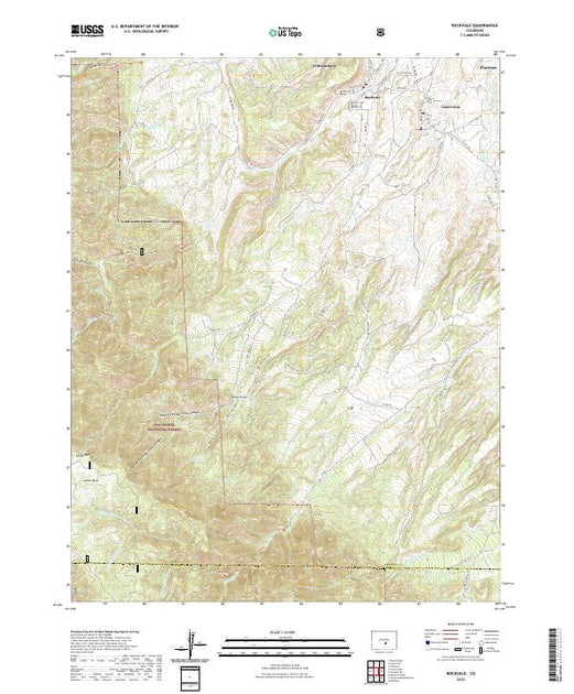 US Topo 7.5-minute map for Rockvale CO – American Map Store