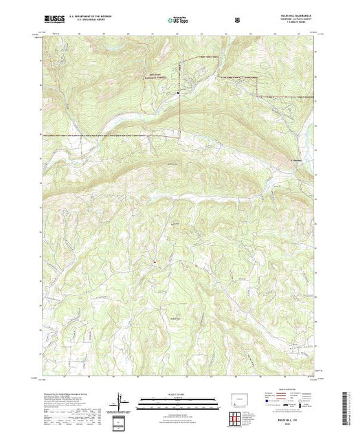 US Topo 7.5-minute map for Rules Hill CO – American Map Store