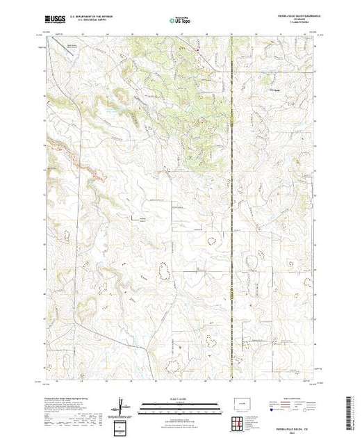 US Topo 7.5-minute map for Russellville Gulch CO – American Map Store