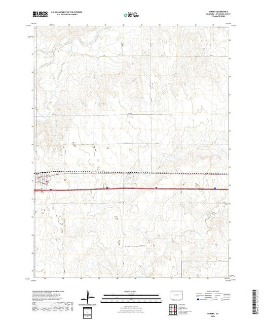 US Topo 7.5-minute map for Seibert CO – American Map Store