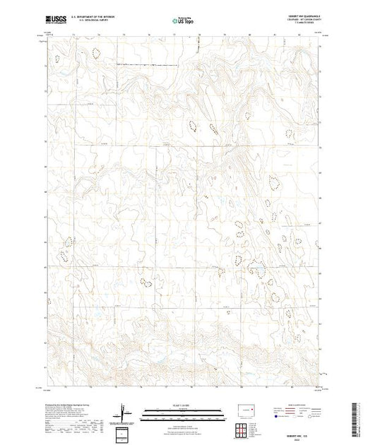 US Topo 7.5-minute map for Seibert NW CO – American Map Store