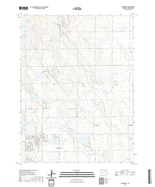 US Topo 7.5-minute map for Severance CO – American Map Store
