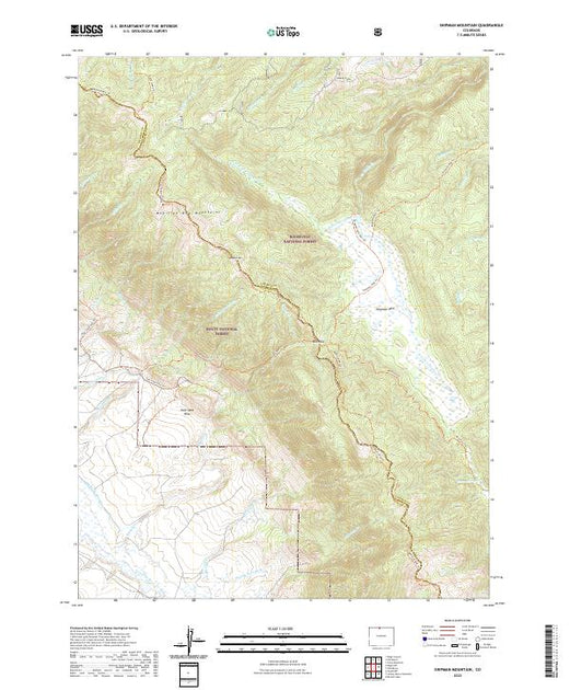US Topo 7.5-minute map for Shipman Mountain CO – American Map Store