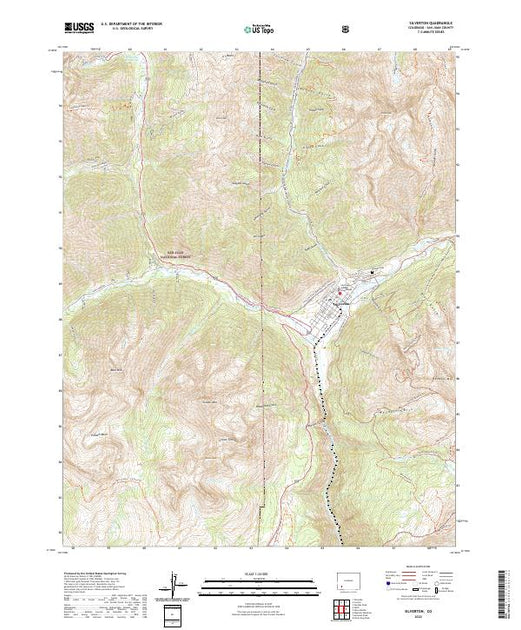 US Topo 7.5-minute map for Silverton CO – American Map Store