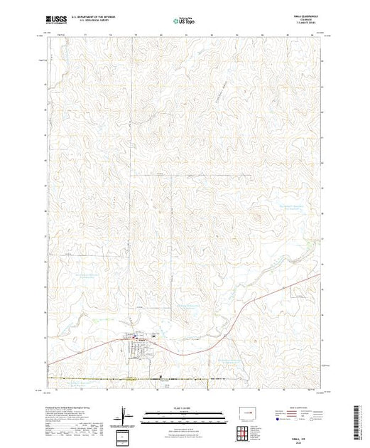 US Topo 7.5-minute map for Simla CO – American Map Store