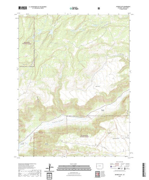 US Topo 7.5-minute map for Snyder Flats CO – American Map Store