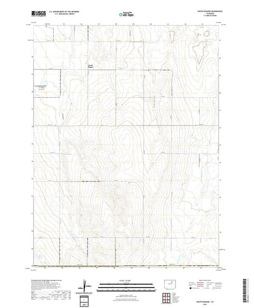 US Topo 7.5-minute map for South Roggen CO – American Map Store