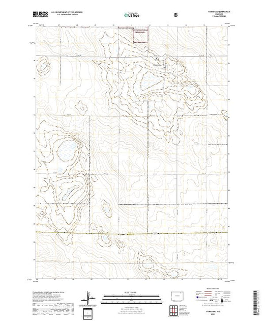 US Topo 7.5-minute map for Stoneham CO – American Map Store