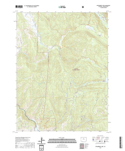 US Topo 7.5-minute map for Strawberry Lake CO – American Map Store