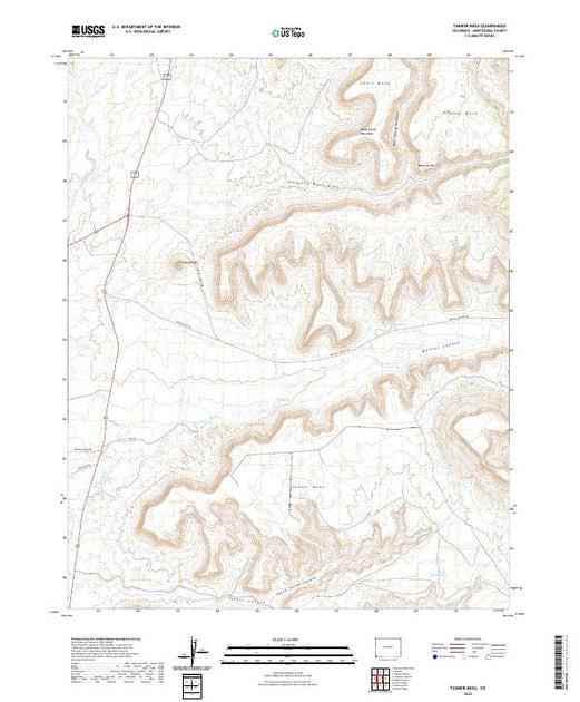 US Topo 7.5-minute map for Tanner Mesa CO – American Map Store
