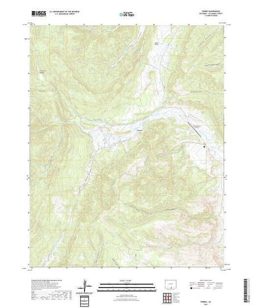 US Topo 7.5-minute map for Torres CO – American Map Store