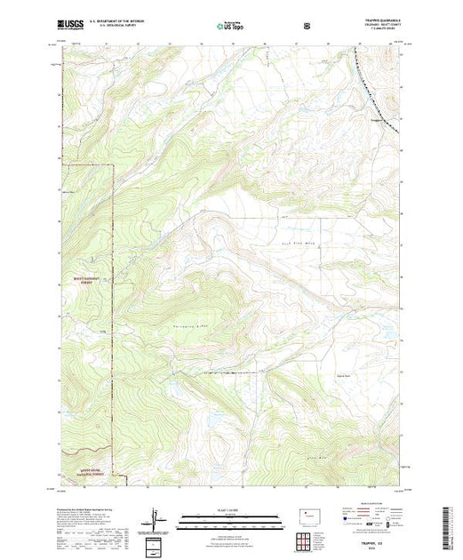 US Topo 7.5-minute map for Trapper CO – American Map Store