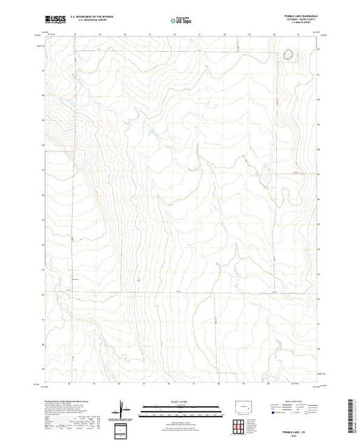 US Topo 7.5-minute map for Trimble Lake CO – American Map Store