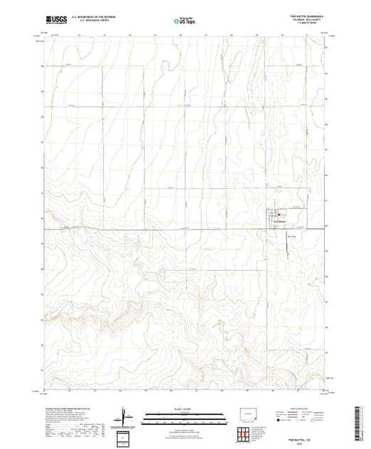 US Topo 7.5-minute map for Two Buttes CO – American Map Store