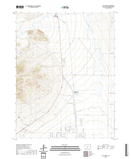 US Topo 7.5-minute map for Villa Grove CO – American Map Store