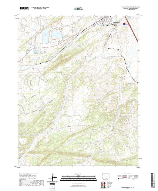 US Topo 7.5-minute map for Walsenburg South CO – American Map Store