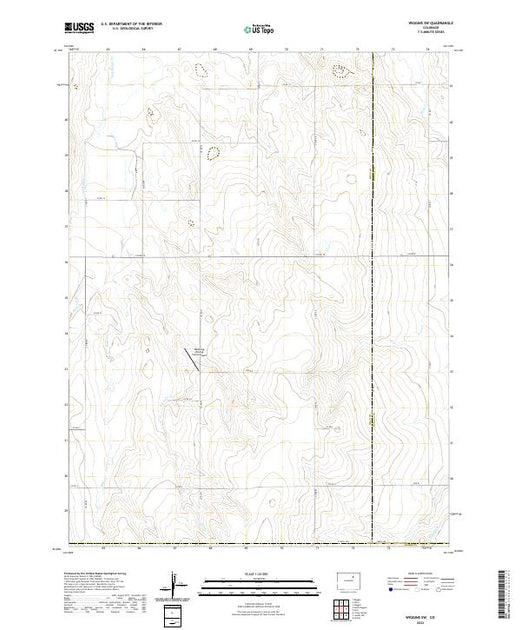 US Topo 7.5-minute map for Wiggins SW CO – American Map Store