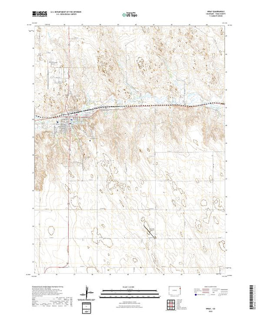 US Topo 7.5-minute map for Wray CO – American Map Store