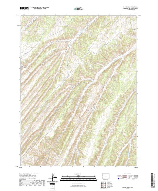 US Topo 7.5-minute map for Yankee Gulch CO – American Map Store