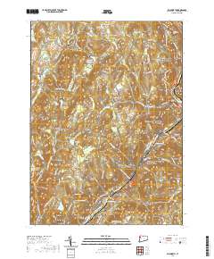 USGS US Topo 7.5-minute map for Ellsworth CT 2021 – American Map Store
