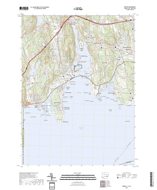 US Topo 7.5-minute map for Niantic CTNY – American Map Store