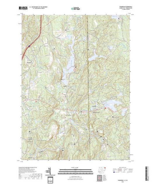 US Topo 7.5-minute map for Thompson CTRI – American Map Store